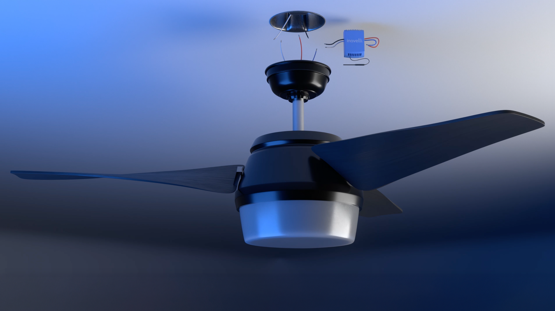 Blue Series Smart Fan/Light Canopy Module | Inovelli